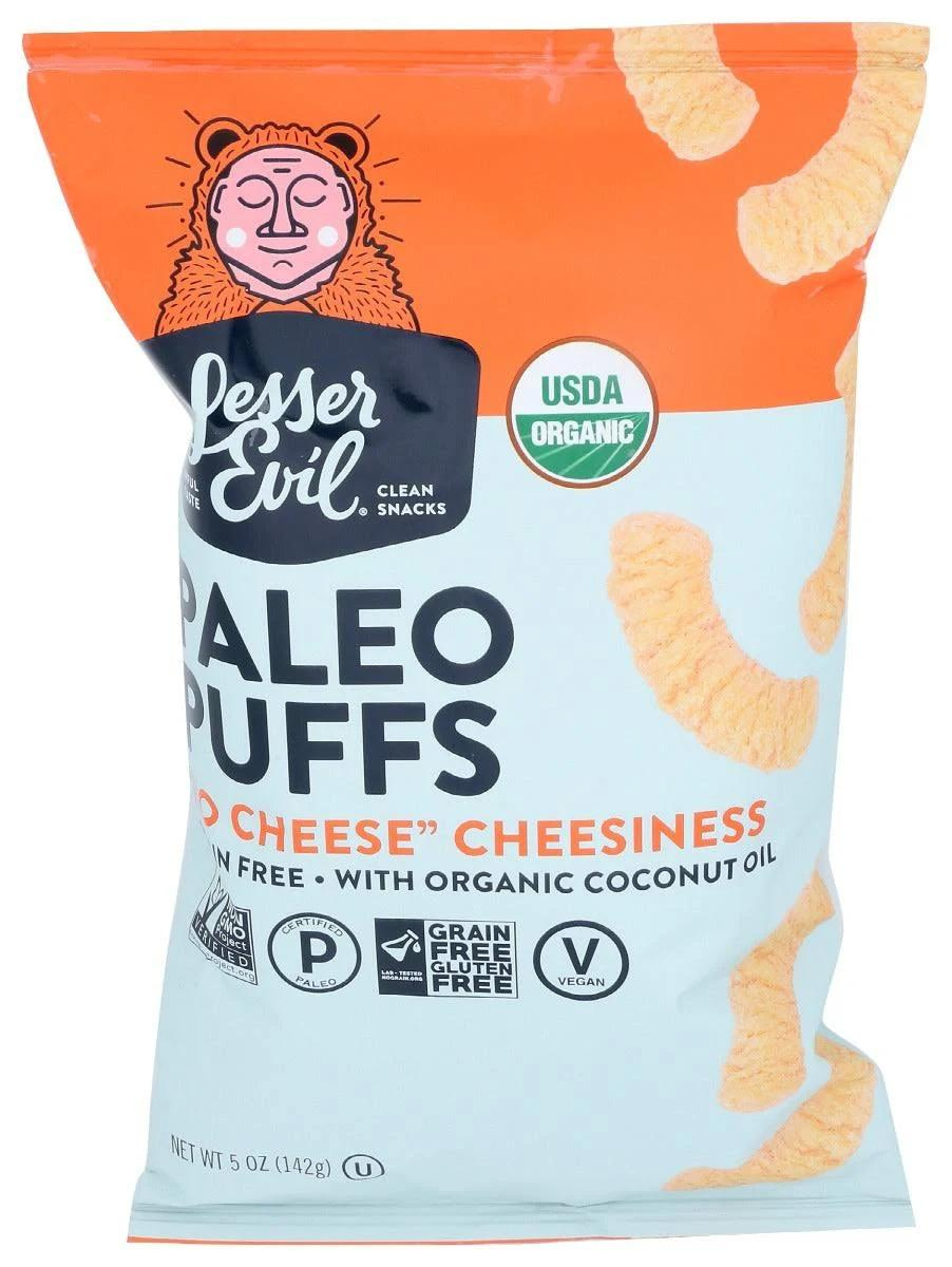 Lesser Evil , "No Cheese" Cheesiness Paleo PUFFs- 5 oz: PKU Perspectives