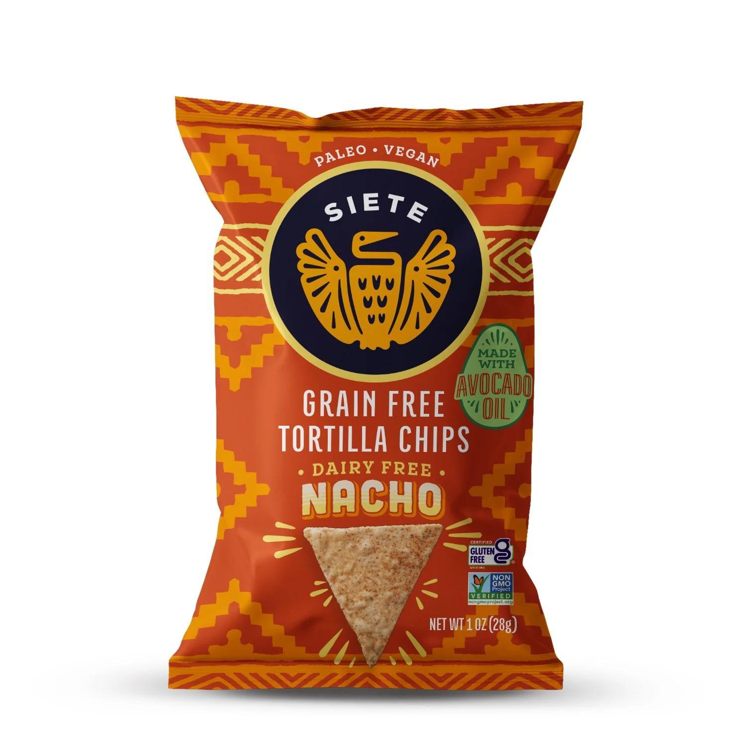 Siete Nacho Grain Free Tortilla Chips- 1oz: PKU Perspectives