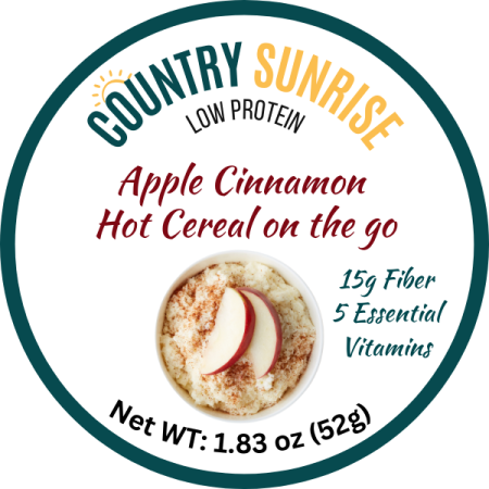 Country Sunrise Apple Cinnamon Hot Cereal Bowl| PKU Perspectives