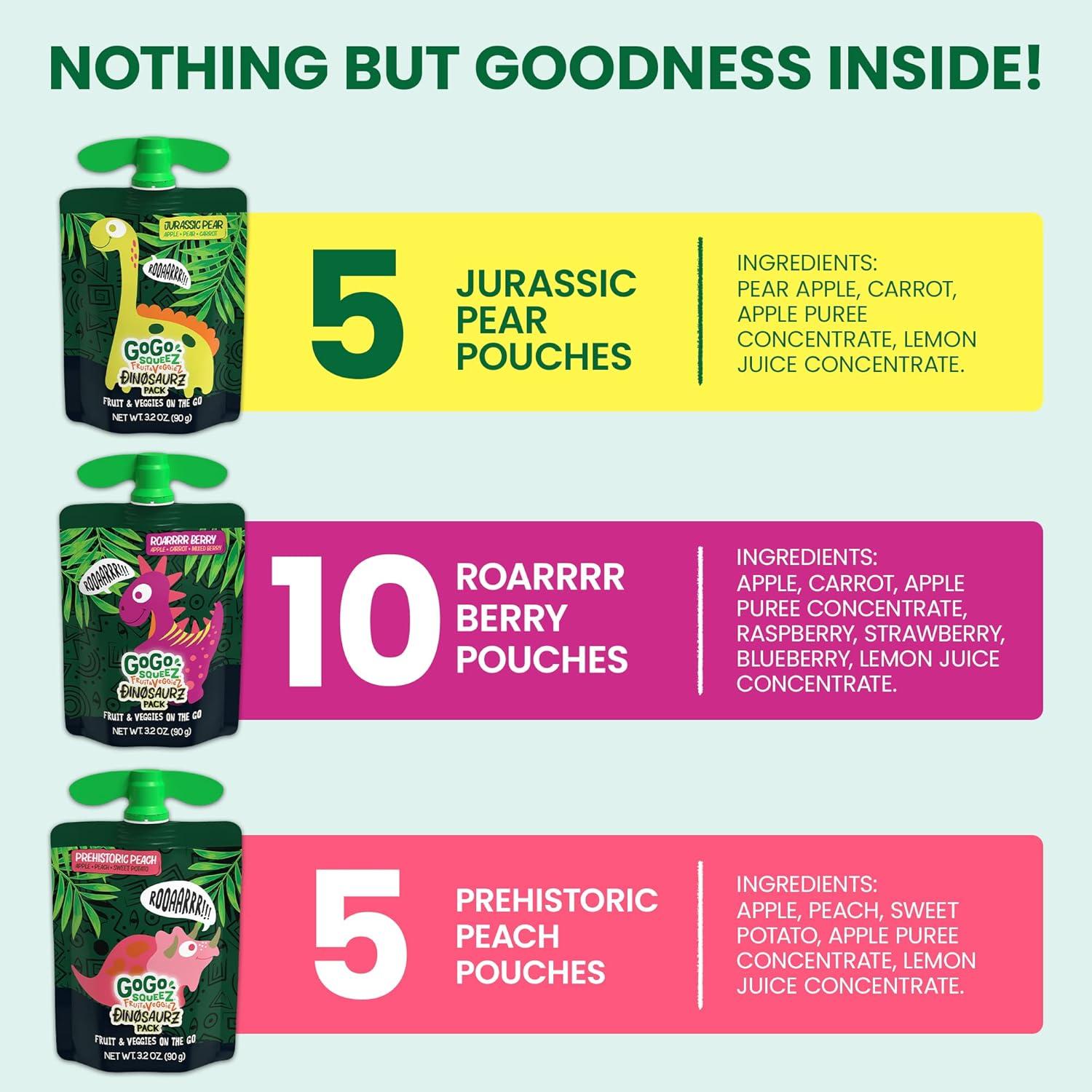GoGo SqueeZe Fruit & Veggiez Variety Pack- 20pack